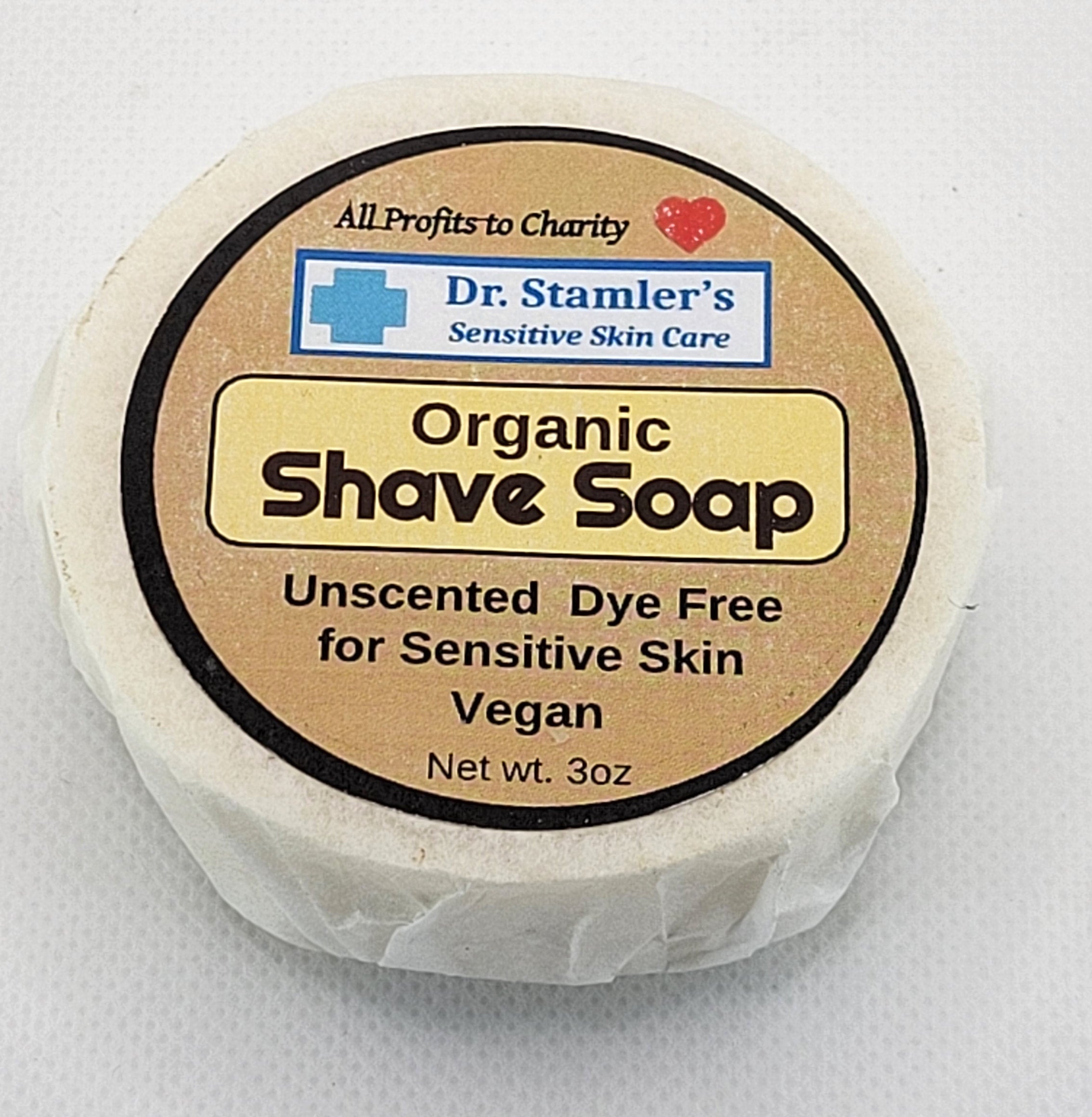 Organic Shave Soap for Men and Women Fragrance-Free Dye-Free Vegan | Dr ...
